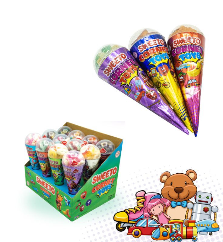 Sweeto Jelly Cornettoys 65g – Welcome to Sweeto Confectionery World