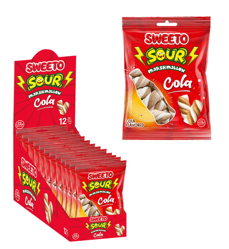 Sweeto Sour Marshmallow Cola 25g - Sweeto